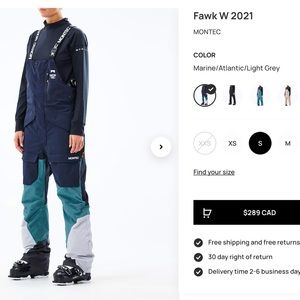 MONTEC | Jackets & Coats | Montec Womens Insulated Fawk 22 Bib Snow ...